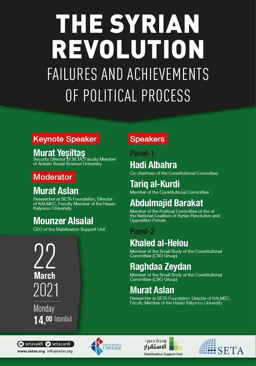Web Conference: The Syrian Revolution | Failures and Achievements of ...
